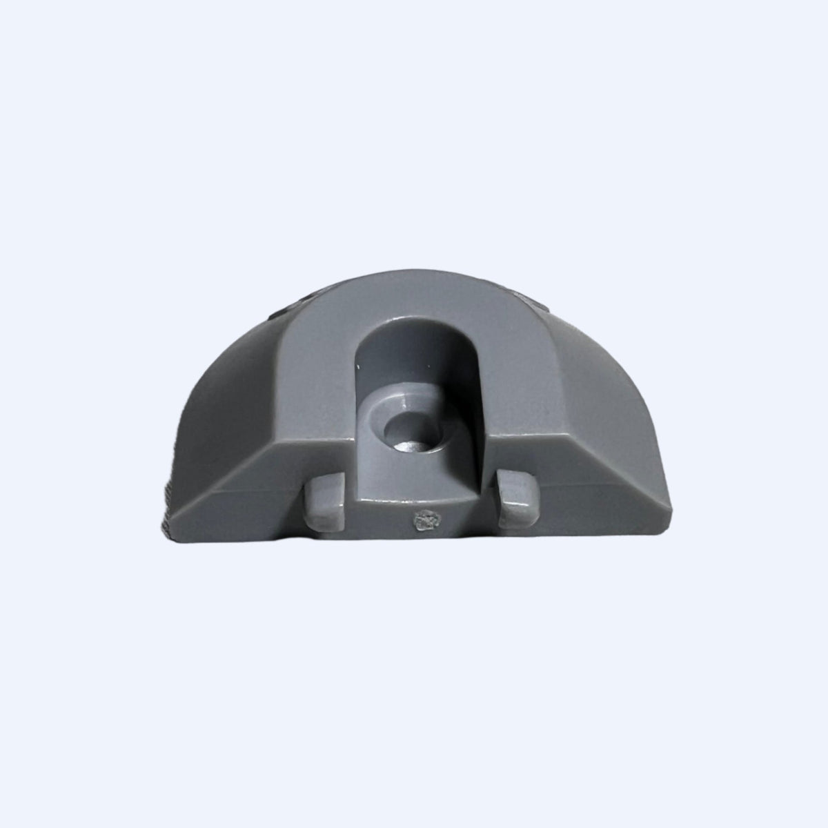 L TRACK END CAP FOR SURFACE ANGLED GREY| QC06089 | WheelchairStrap.com